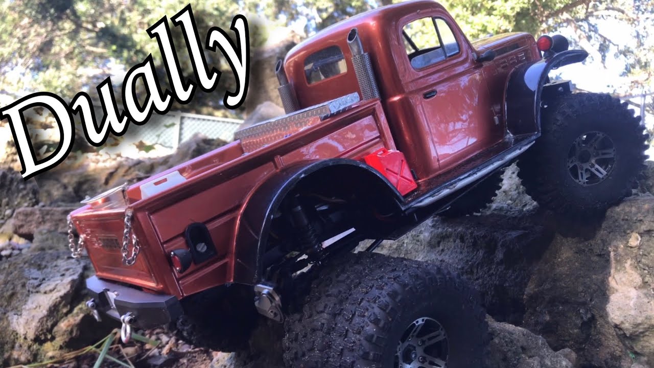 1946 dodge power wagon DUALLY on Traxxas TRX4 sport - YouTube