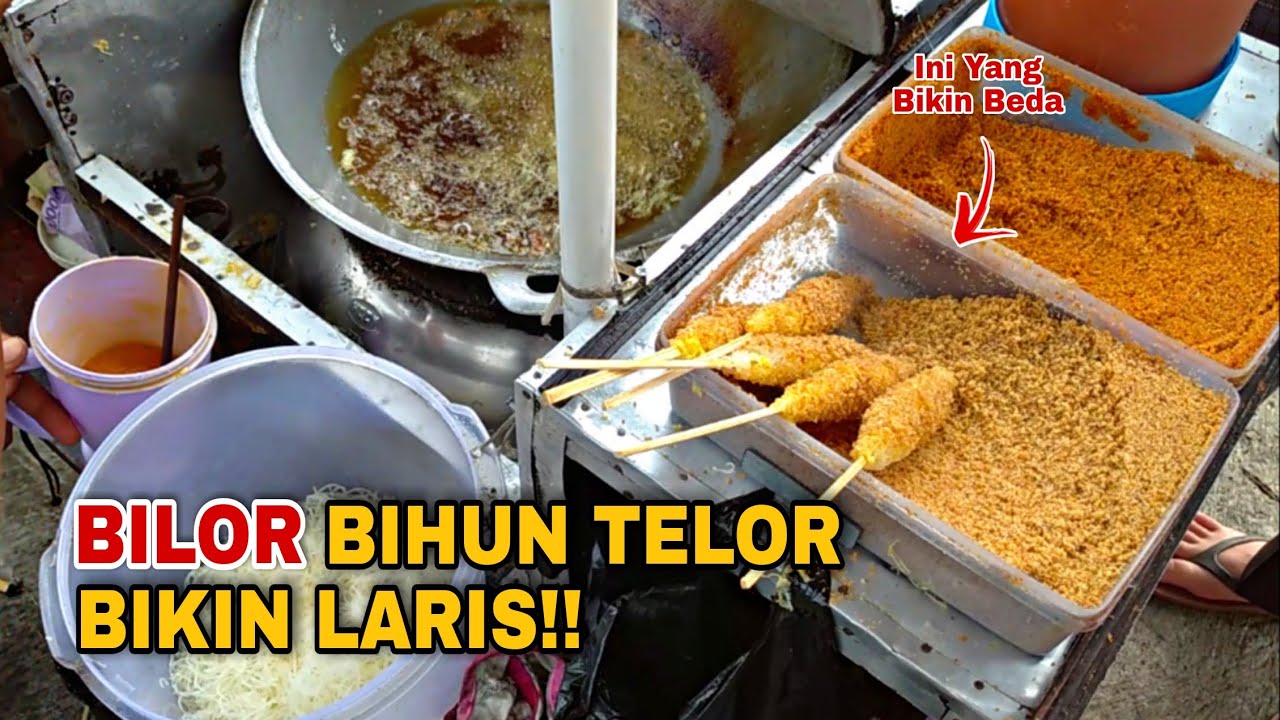 BILOR (BIHUN TELOR) DISINI BUMBUNYA UNIK , YANG ANTRI PANJANG BANGET ...
