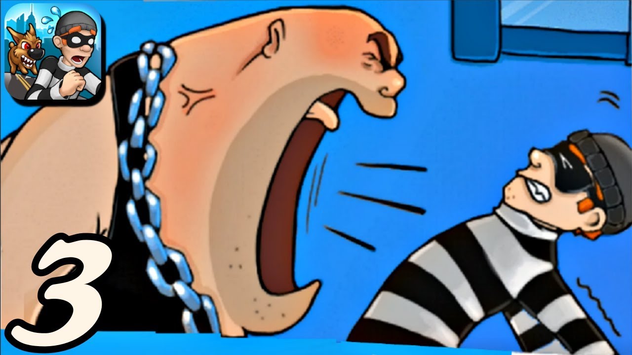 Robbery Bob - Chapter 2 : Downtown | Gameplay Walkthrough Part 3 (iOS ...