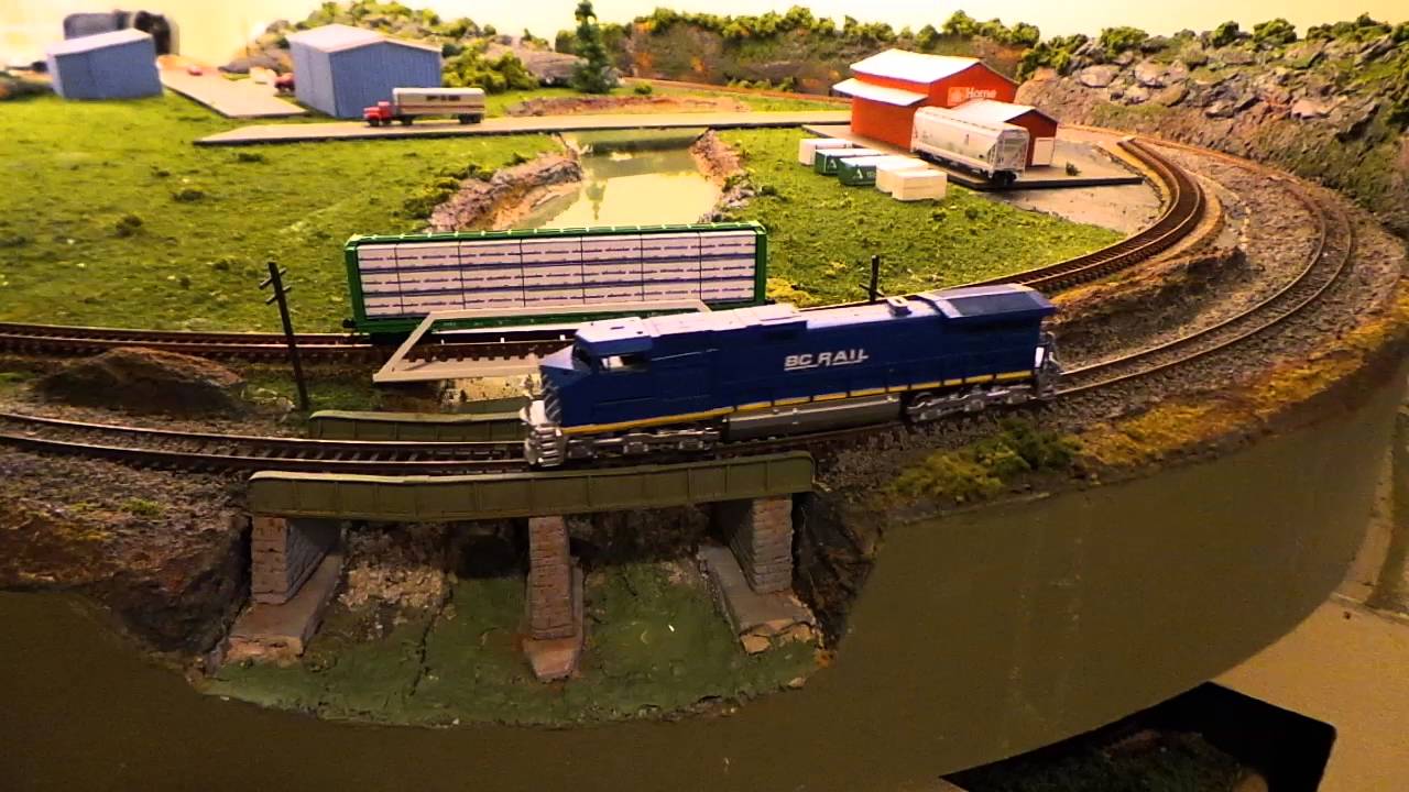 spur line truss bridge -mock up - YouTube