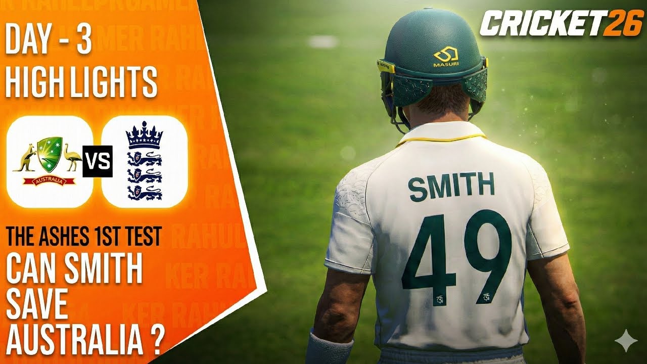 Can Smith Save Australia? | The Ashes 1st Test Day 3 Highlights ...