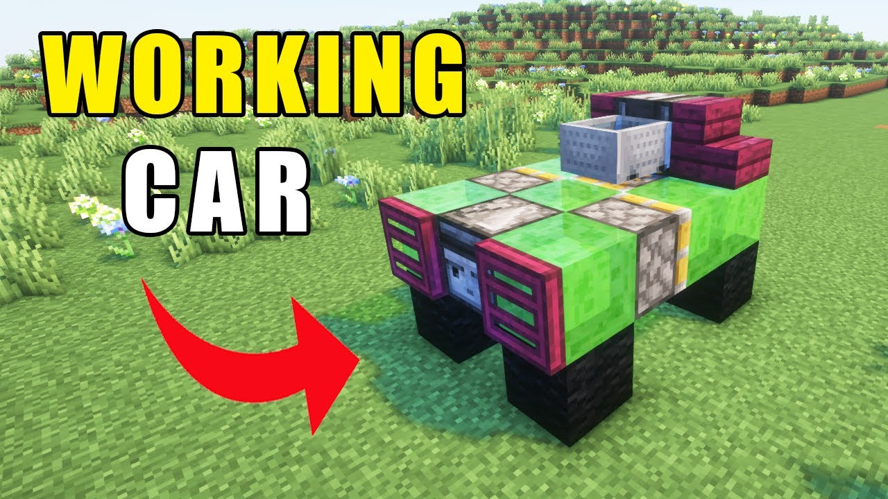 Minecraft Working Car Tutorial - YouTube
