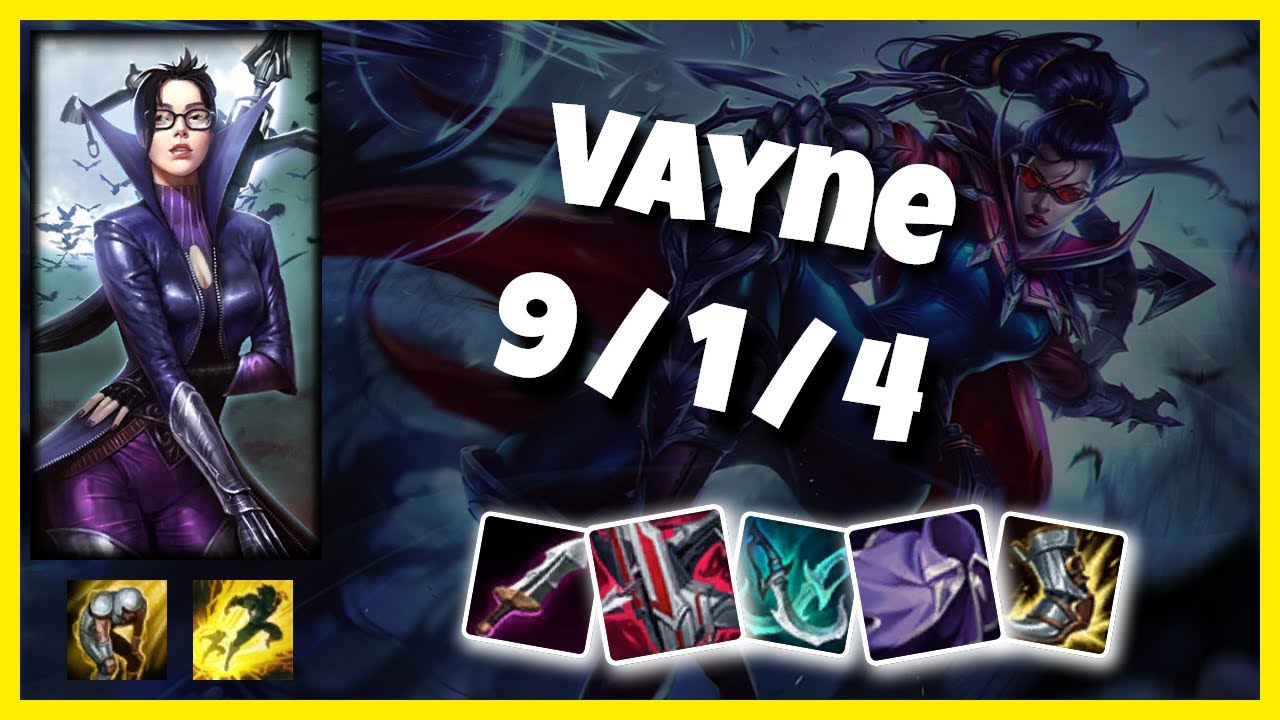 Vayne 11.2 Gameplay Challenger Replay Bot Lane - S11 (9/1/4) - BR - YouTube