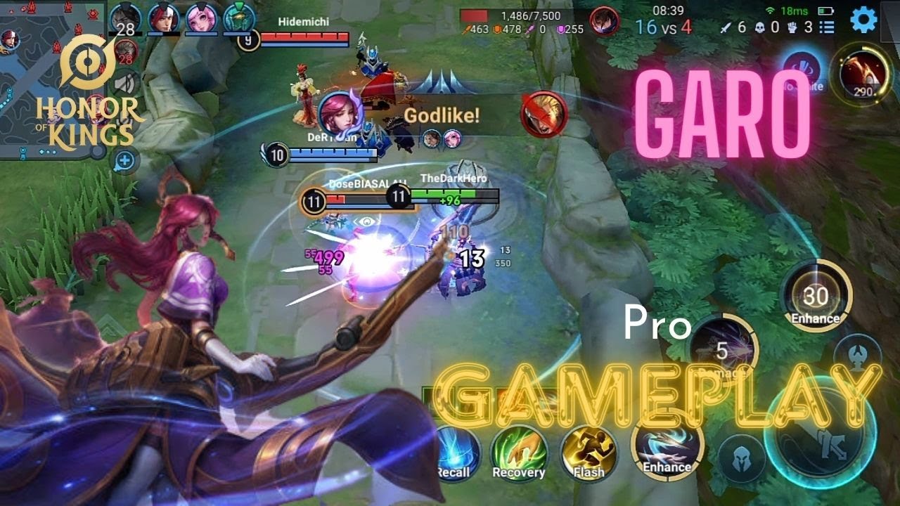 Garo Honor of Kings gameplay | archer with longest range attack - YouTube