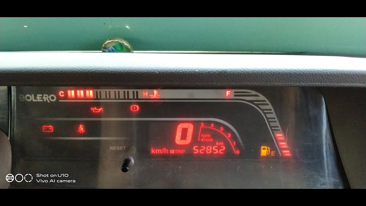 Mahindra Bolero instrument cluster details - YouTube