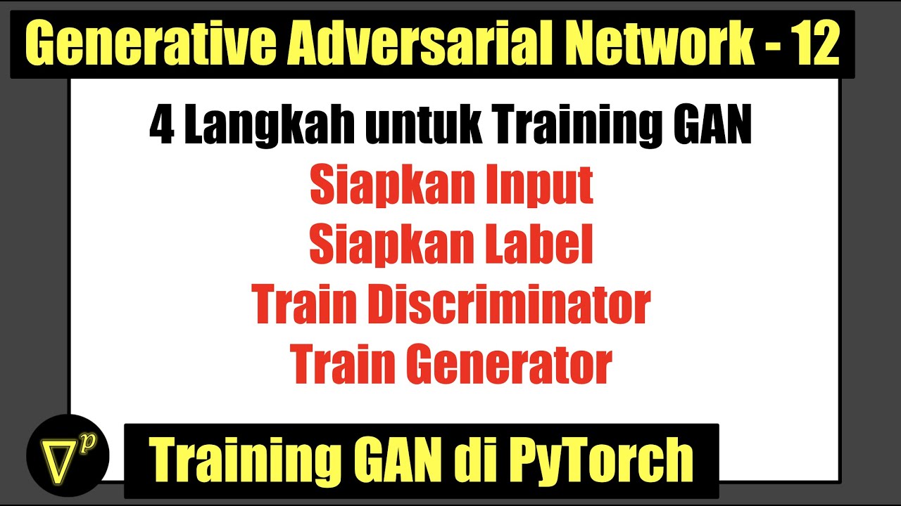 GAN12 | 4 Langkah untuk Training GAN | Generative Adversarial Network ...