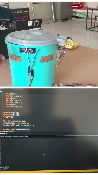 Smart Dustbin Using Arduino Uno Iot Arduino Arduinoproject Robotics
