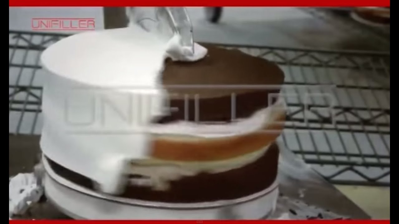Оборудование для обмазки тортов UNIFILLER Cake O-Matic - YouTube