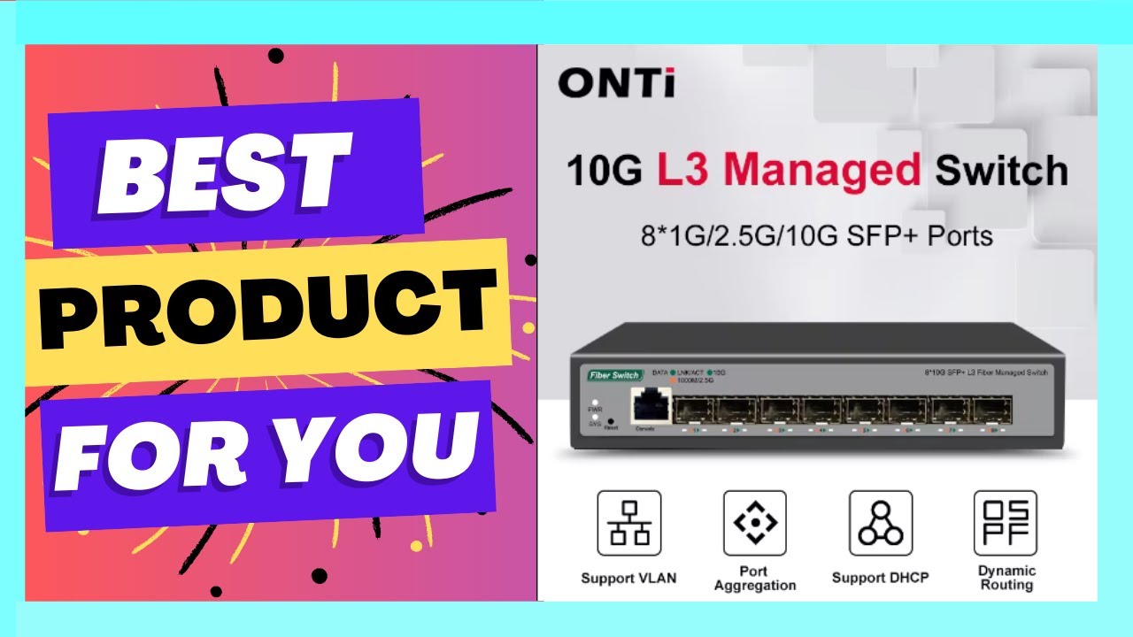 ONTi 8 10G SFP+ Ports L3 Managed Network Switch Support DHCP and ...