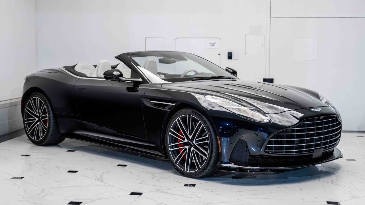 Ultramarine Black on Onyx Black 2024 Aston Martin DB12 Coupe V8 Volante ...