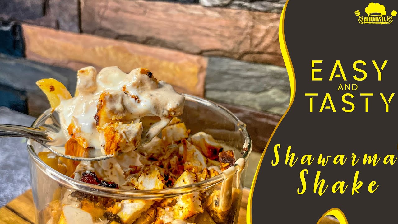 Shawarma Shake | Trending | Home Made Chicken Shawarma | Easy Recipe ...