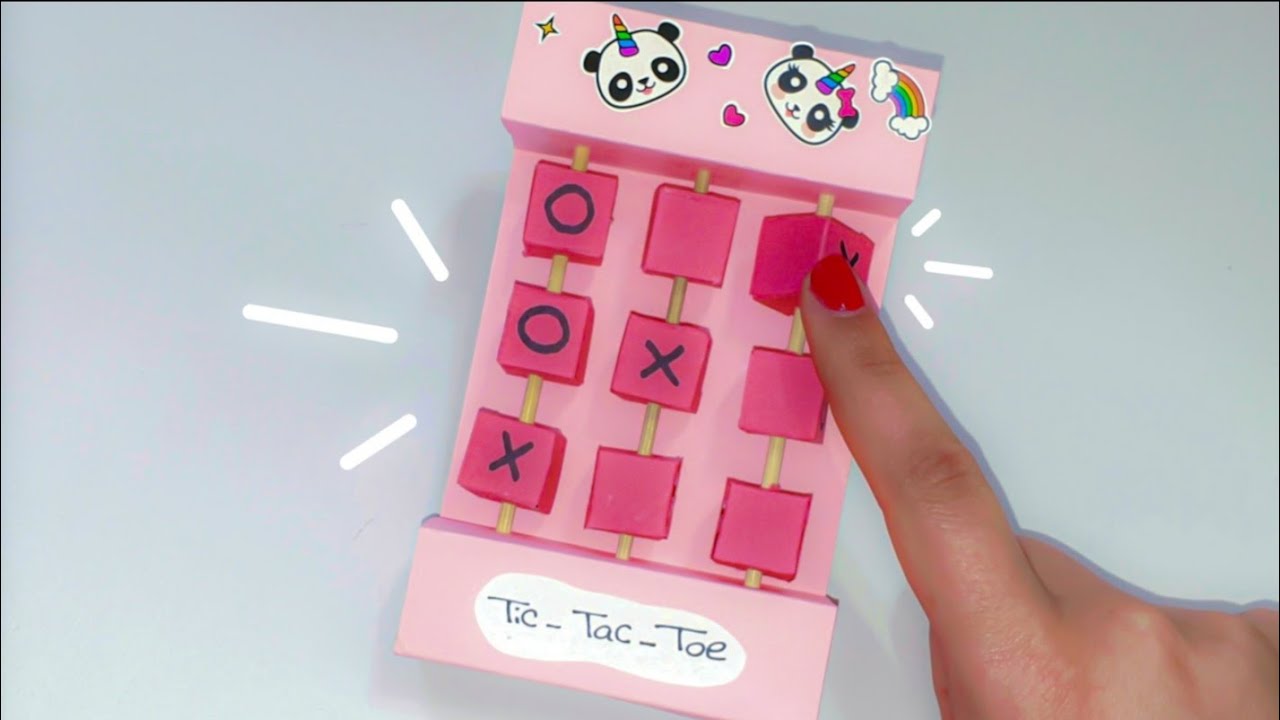 Tic-Tac-Toe Cardboard Game | DIY Cardboard Game Full Tutorial - YouTube