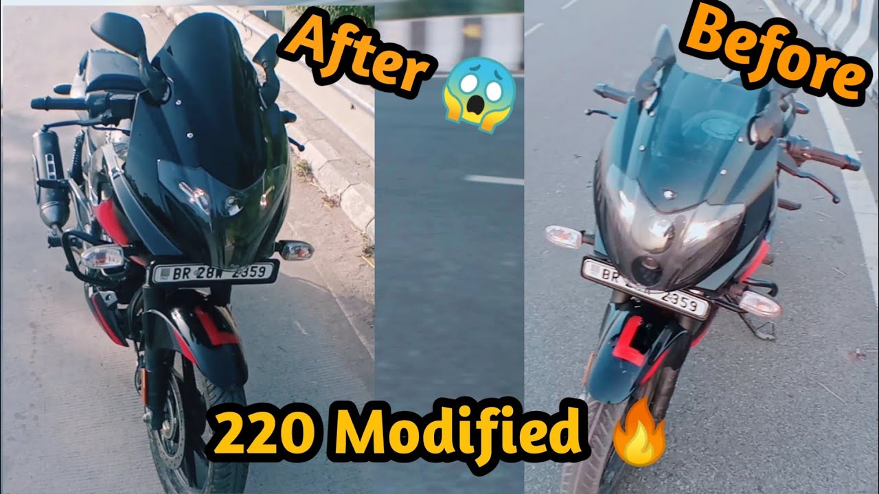 BUBBLE VISOR INSTALL IN PULSAR 220F 2022#pulsar220f #modified - YouTube