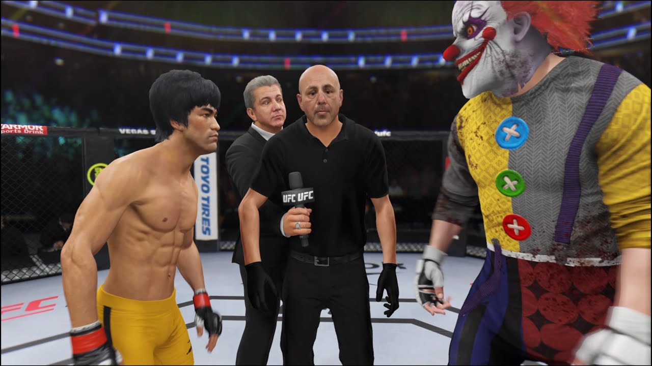 Bruce Lee vs. Scary Clown - EA Sports UFC 4 - Epic Fight 🔥🐲 - YouTube