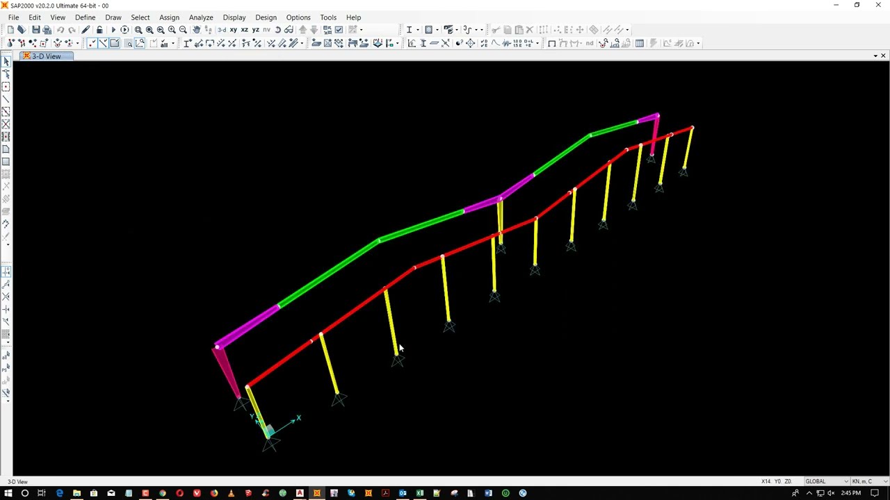 How to use sap2000 v20 to design steel structure warehouse - YouTube