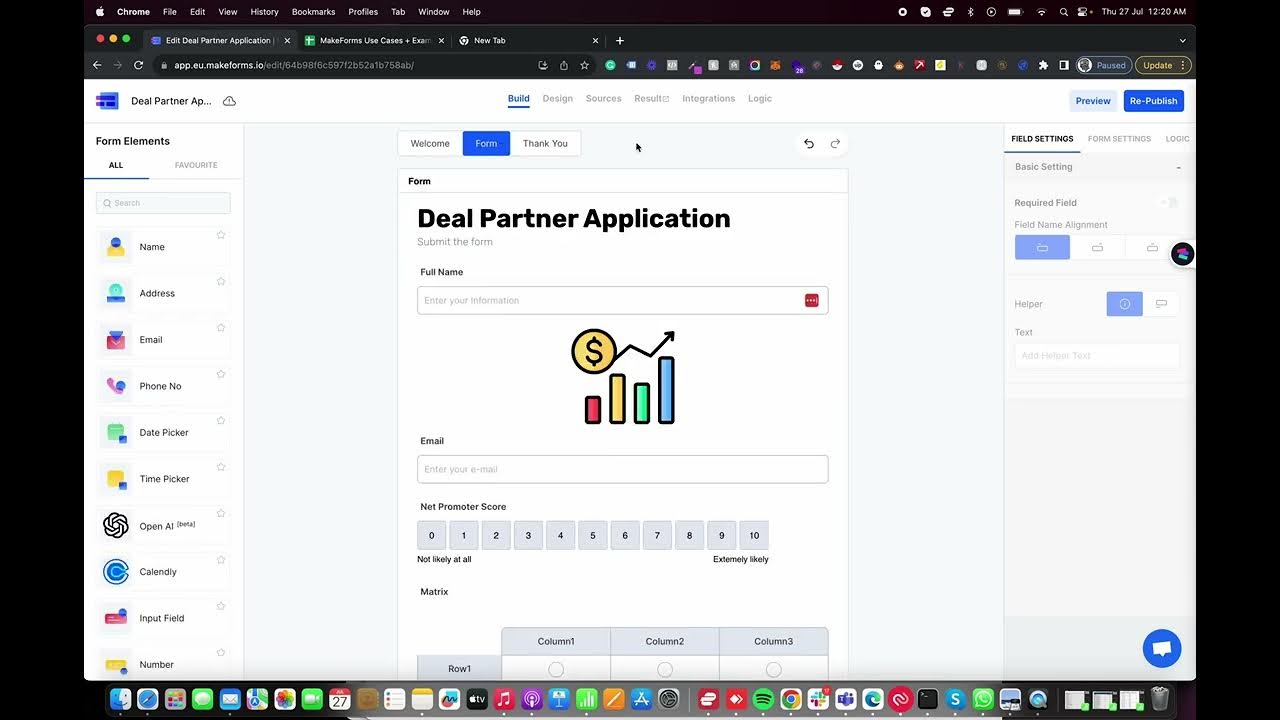 Makeforms How To Install Tracking Scripts Inside Your Forms Youtube