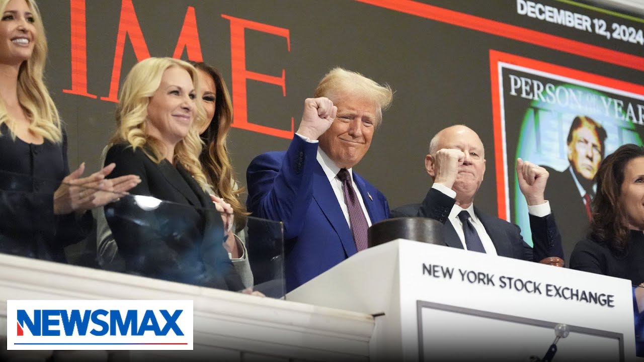 BREAKING: Trump rings opening bell at NYSE - YouTube