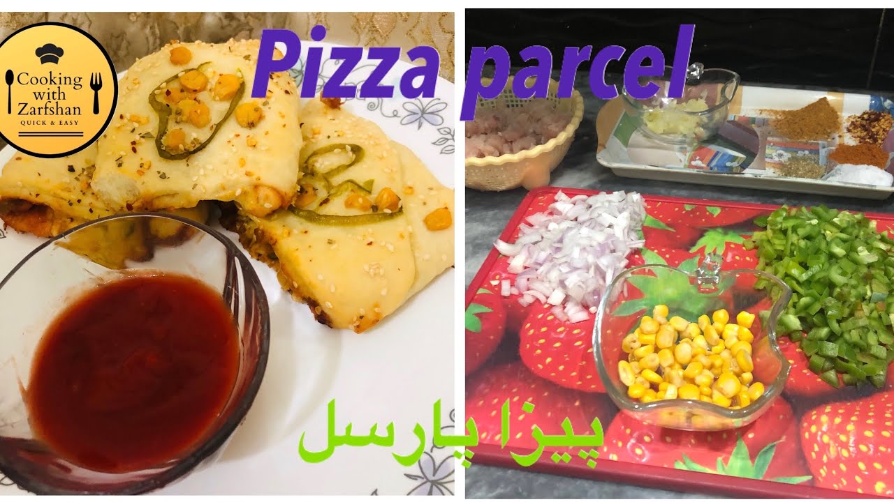 Pizza parcel | پیزا پارسل | without oven | quick & easy | cooking with ...