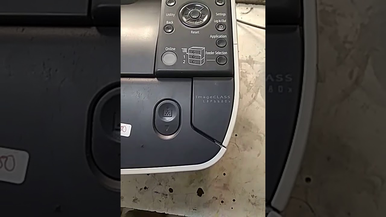 LBP 6680 printer changes paper unit/toner - YouTube