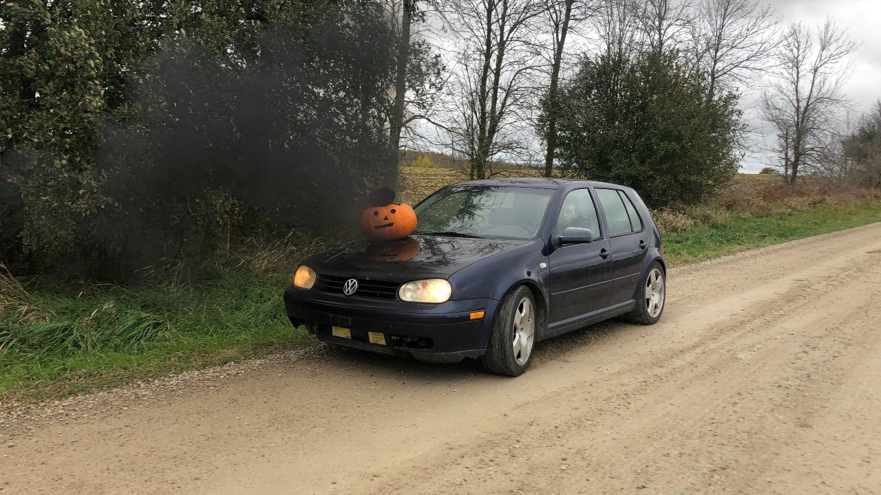 VW TDI Halloween Hoodstack Shenanigans - YouTube