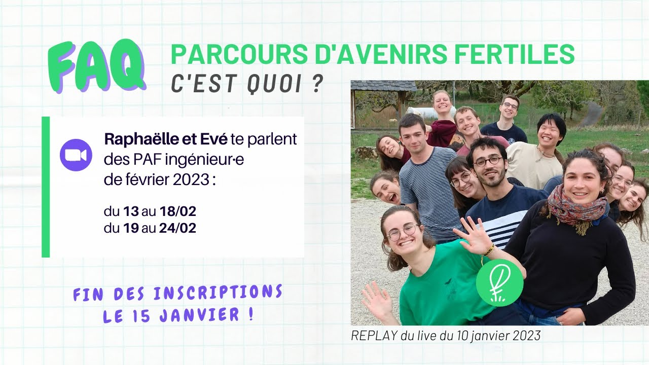 La formation PAF c'est quoi ? FAQ sur le Parcours d'Avenirs Fertiles ...