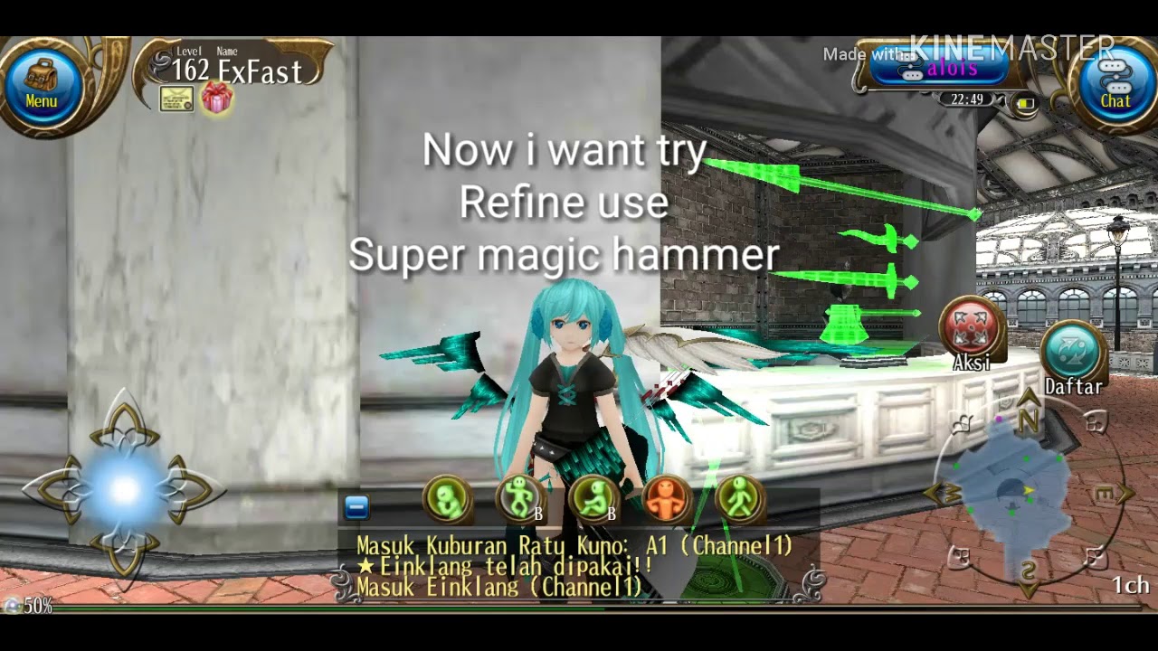 Toram Online - Refine To +S use Super magic hammer - YouTube