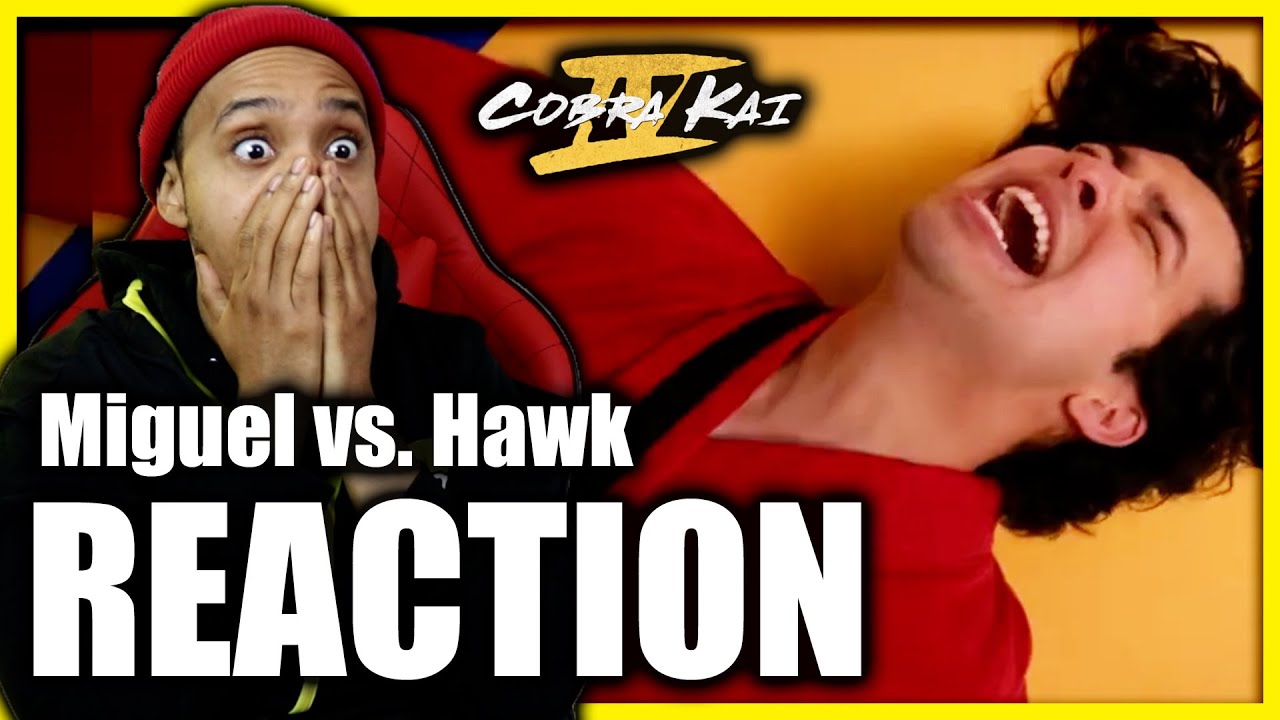 Cobra Kai Season 4: MIGUEL VS. HAWK End Scene REACTION! - YouTube