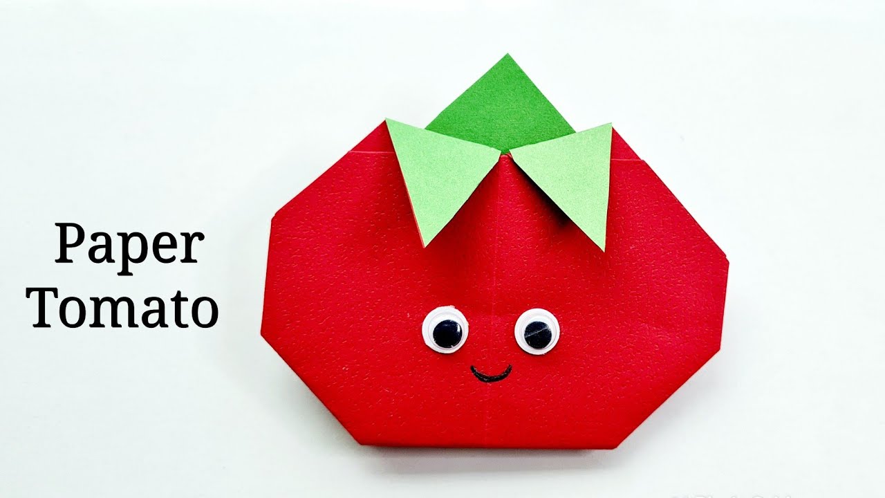 How to make Paper Tomato 🍅 | Paper Vegetable | Tomato | DIY Paper ...