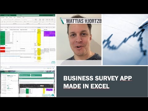 How to create a web based survey app in Excel | Molnify - YouTube