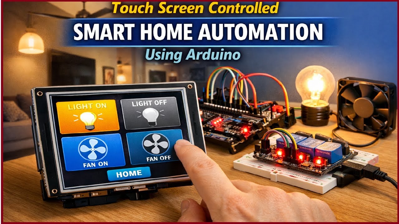 Touch Screen Controlled Smart Home Automation System Using Arduino ...