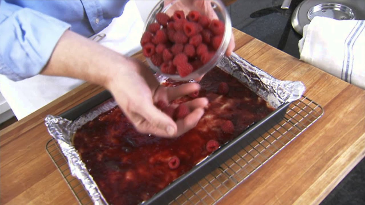 Fresh Raspberry Bars with Chef Scott Peacock - YouTube