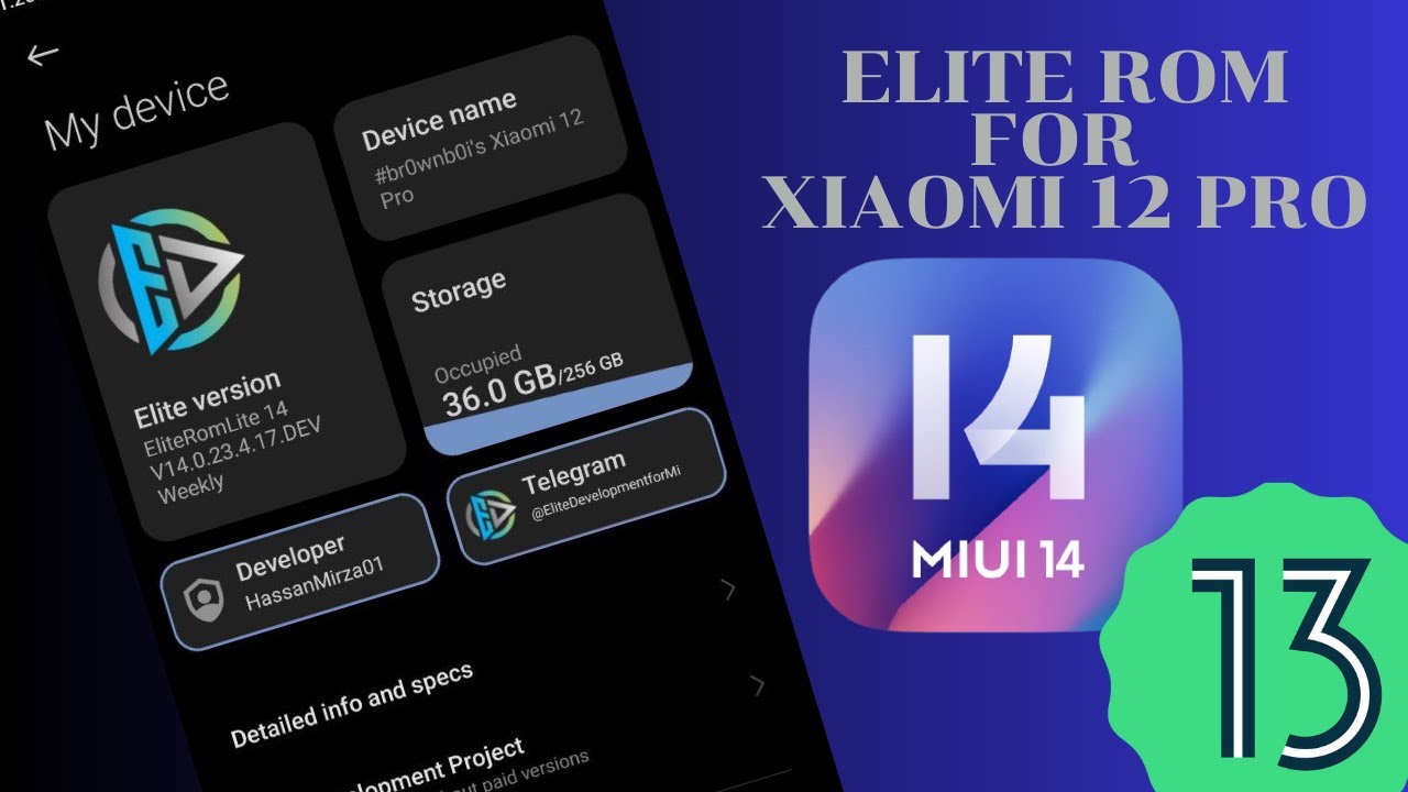 Elite Rom For Xiaomi Mi 12 Pro Miui 14 Beta Update V14.0.23.4.17 SMOOTH ...
