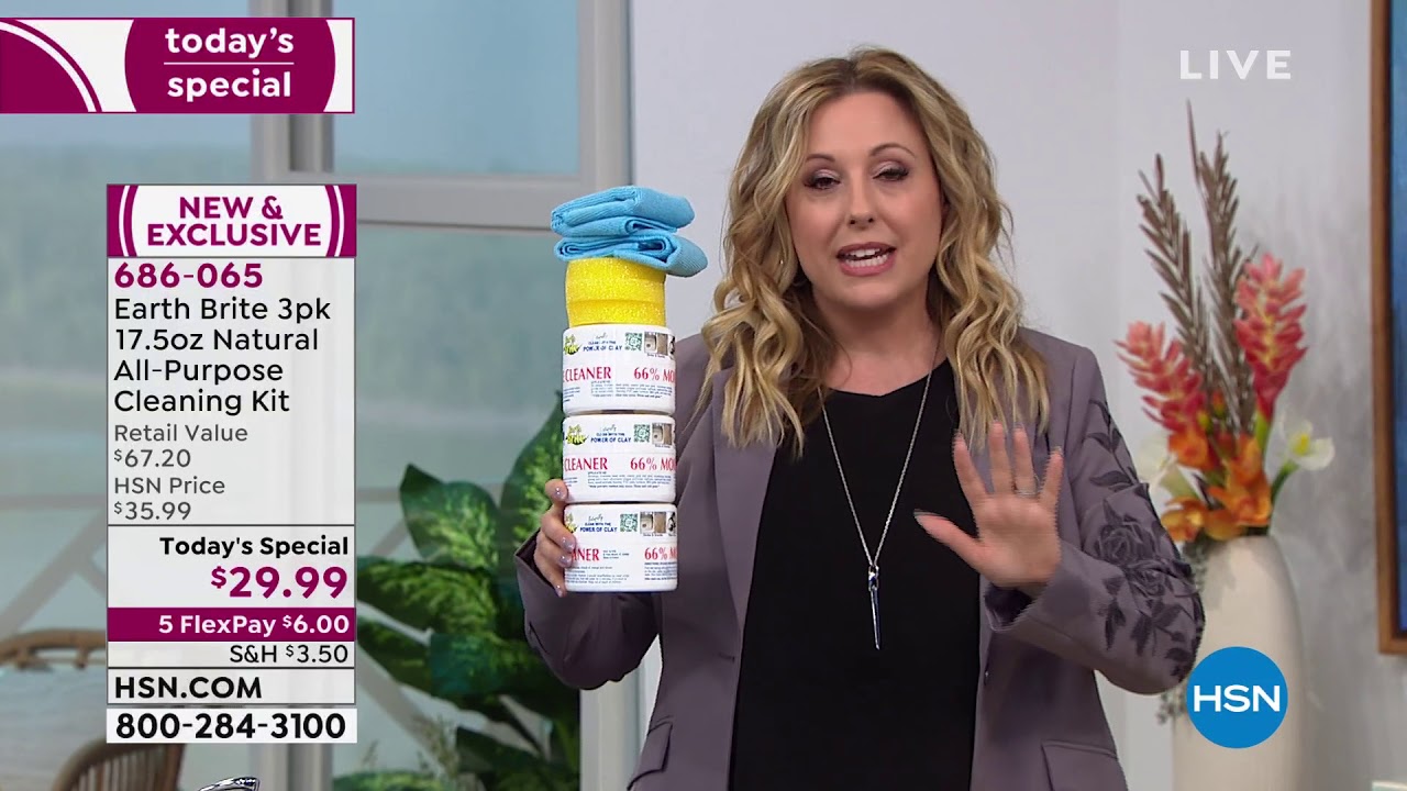 Earth Brite 3pack 17.5 oz. Natural Clay AllPurpose Clean... - YouTube