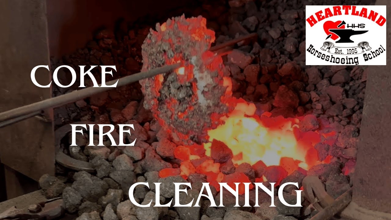 Cleaning a Hot Coke Fire - YouTube
