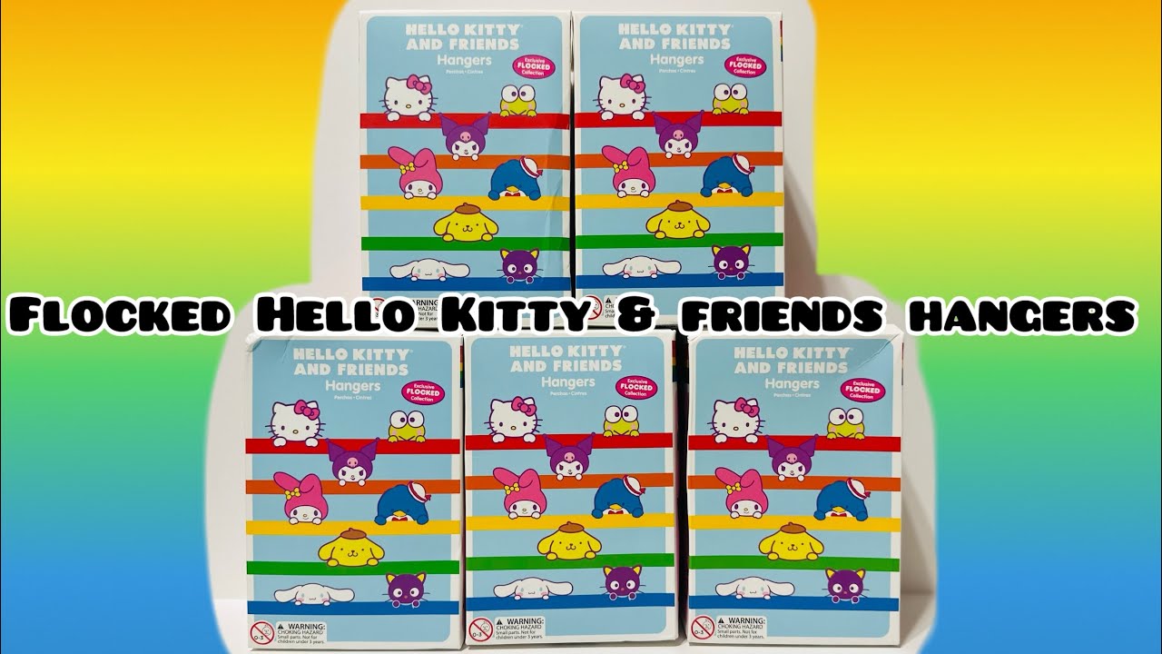 Flocked Hello Kitty and Friends Hangers! - YouTube
