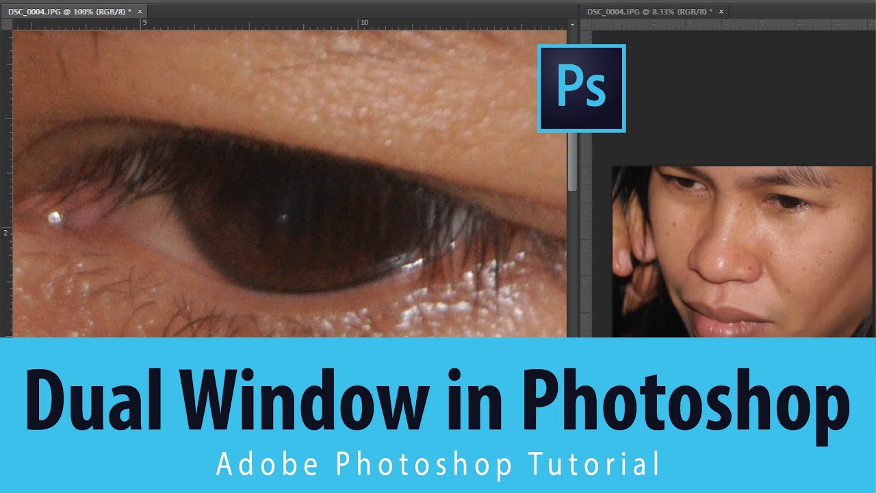 How to Use Dual Window in Photoshop - YouTube
