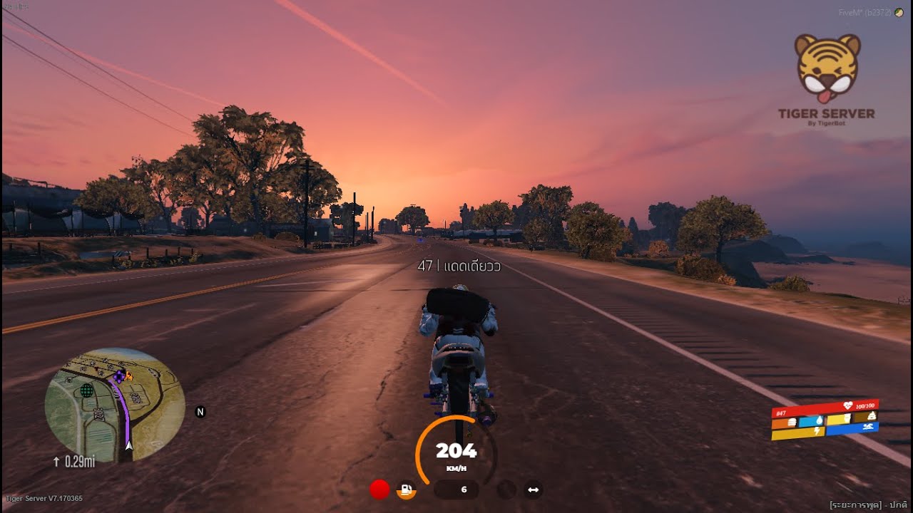 gta v fivemเชิฟtiger server v7 งานขาวสักวันก็เเล้วกันอิอิ - YouTube