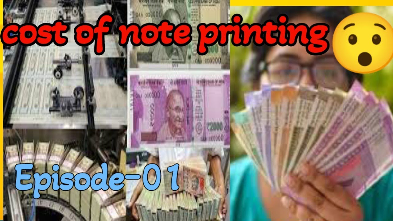 cost of note printing in government #indianrupee - YouTube
