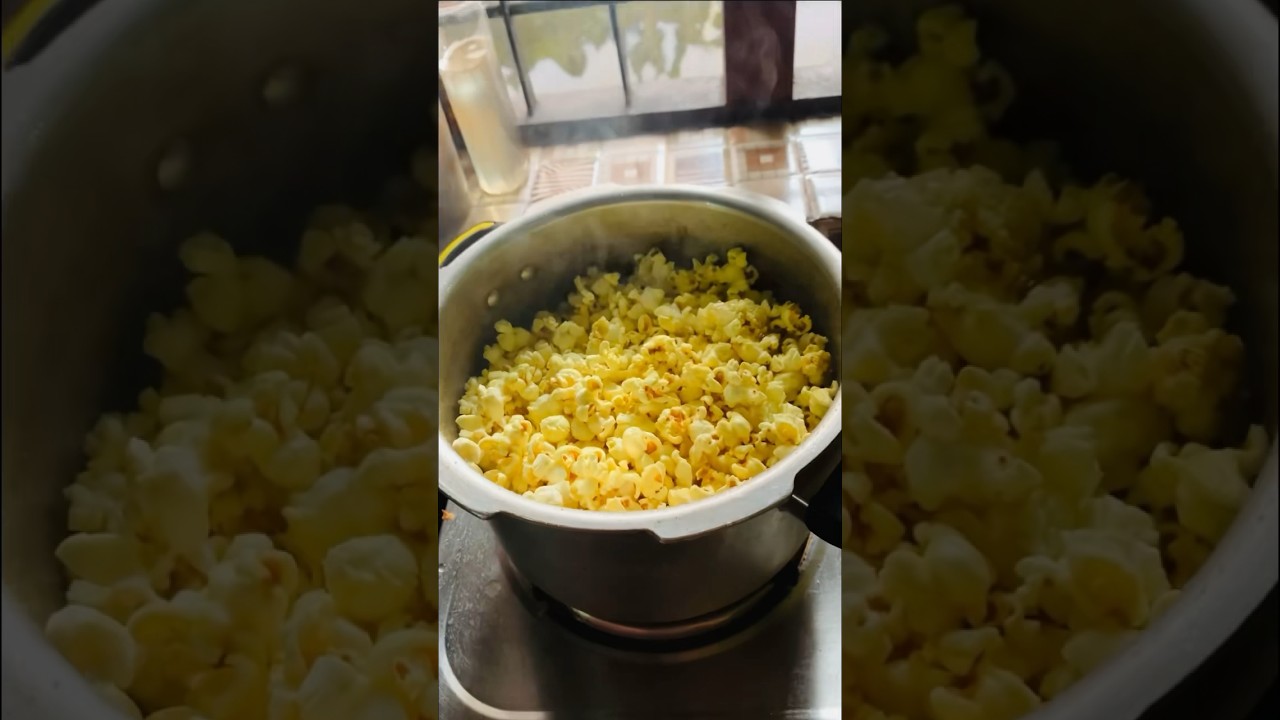 1 മിനിട്ടിൽ കുക്കർ നിറയെ പോപ്‌കോൺ🌽🌽homemade popcorn 🍿🍿 #popcorn # ...