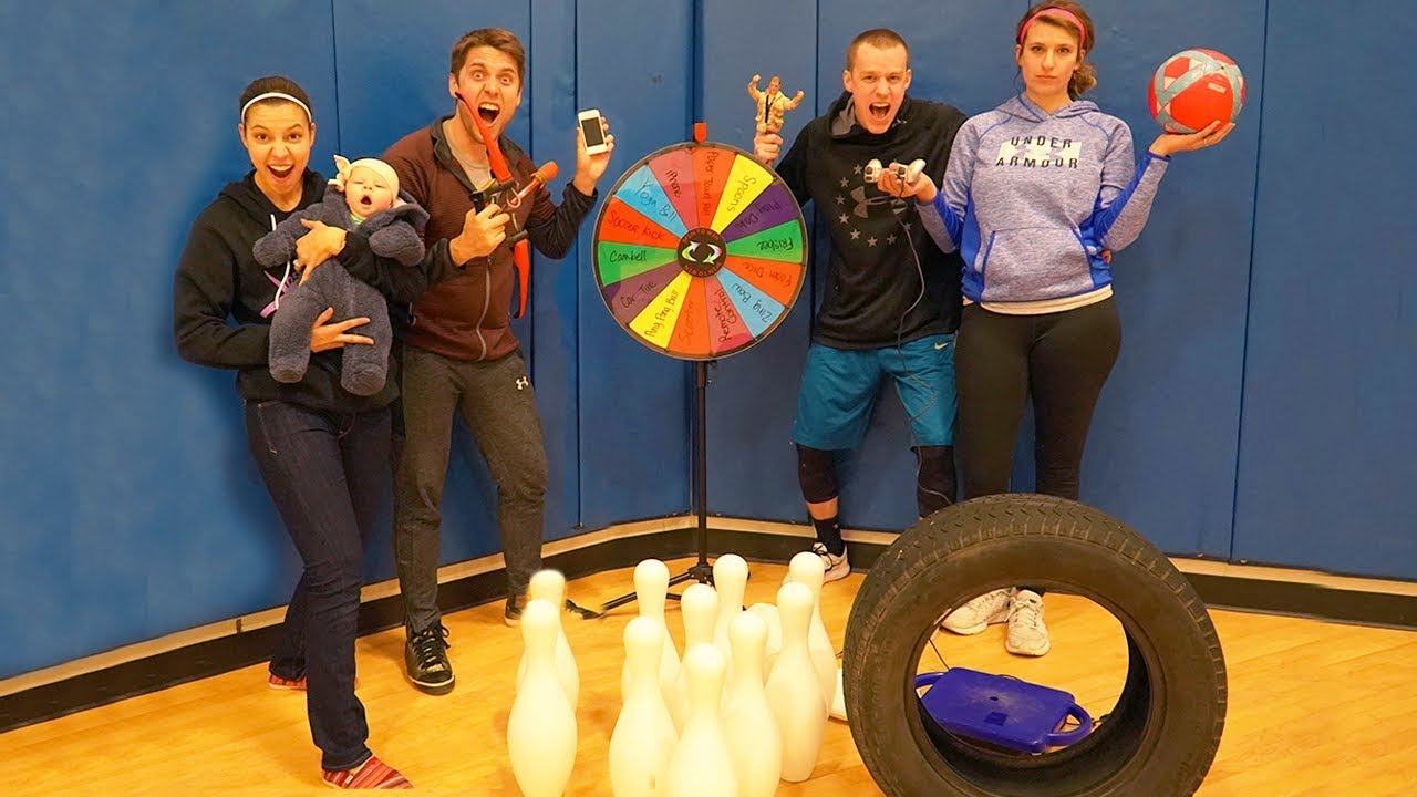 WEIRD ITEM BOWLING COUPLES TRICK SHOT BATTLE! - YouTube