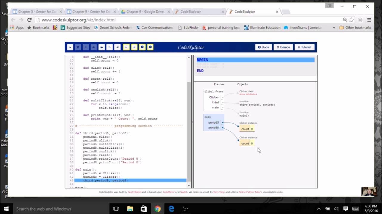 Using VizMode in Codeskulptor - YouTube