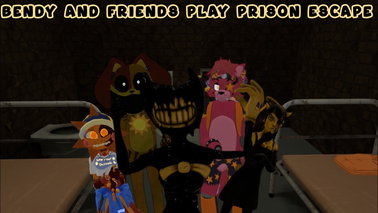 Bendy and Friends Plays Prison Escape - YouTube