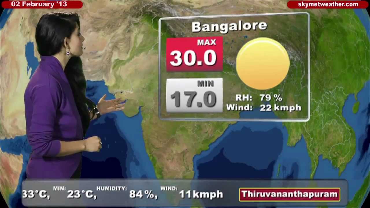 Skymet Weather Report - India February 02, 2013 - YouTube