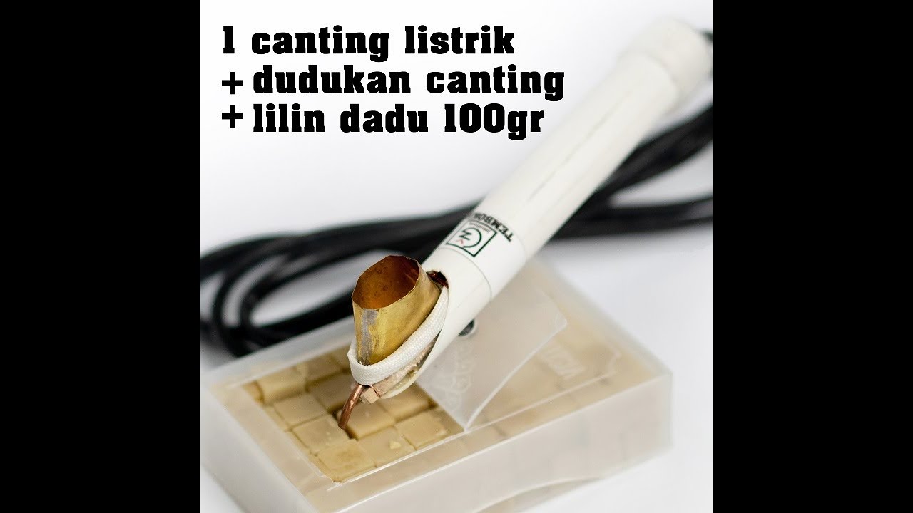 Tutorial cara penggunaan canting elektrik batik - YouTube