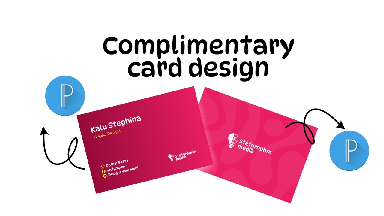 How to Design a Complimentary card - YouTube