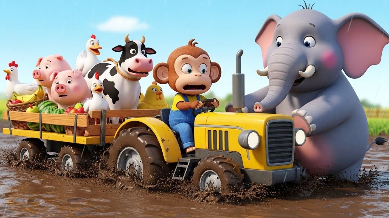 From Accidents to Smiles A Wholesome Farm Story for Kids monkey kids ...