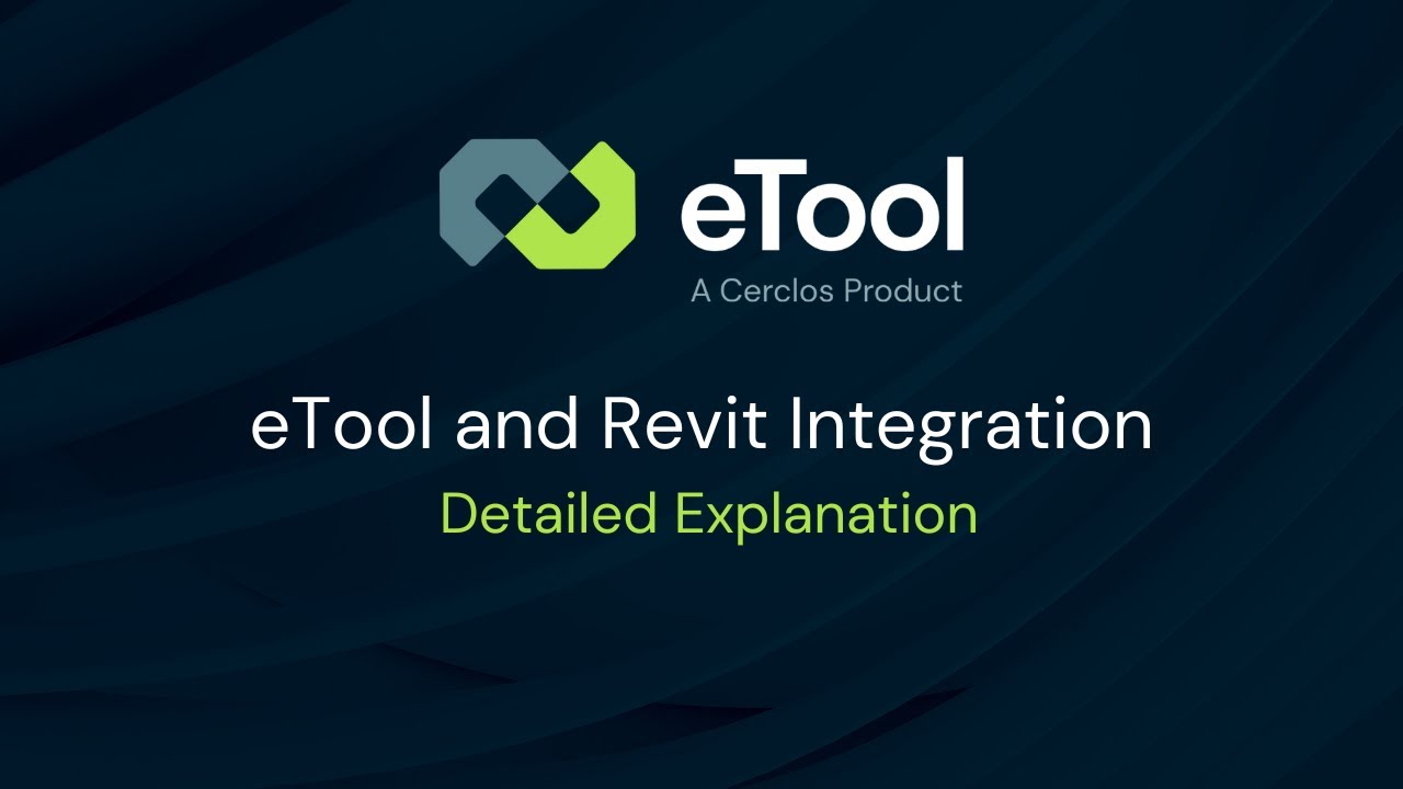 eTool and Revit Integration - Detailed Explanation - YouTube