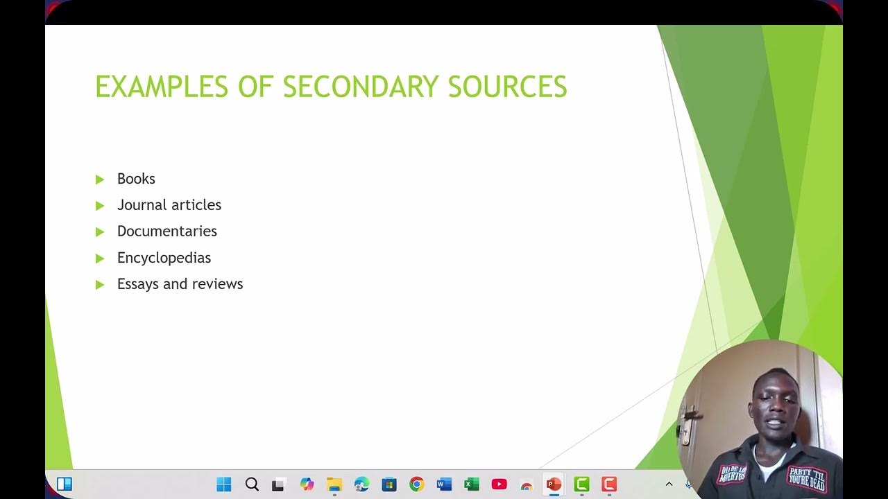 Secondary Information Sources: Definition and Examples - YouTube