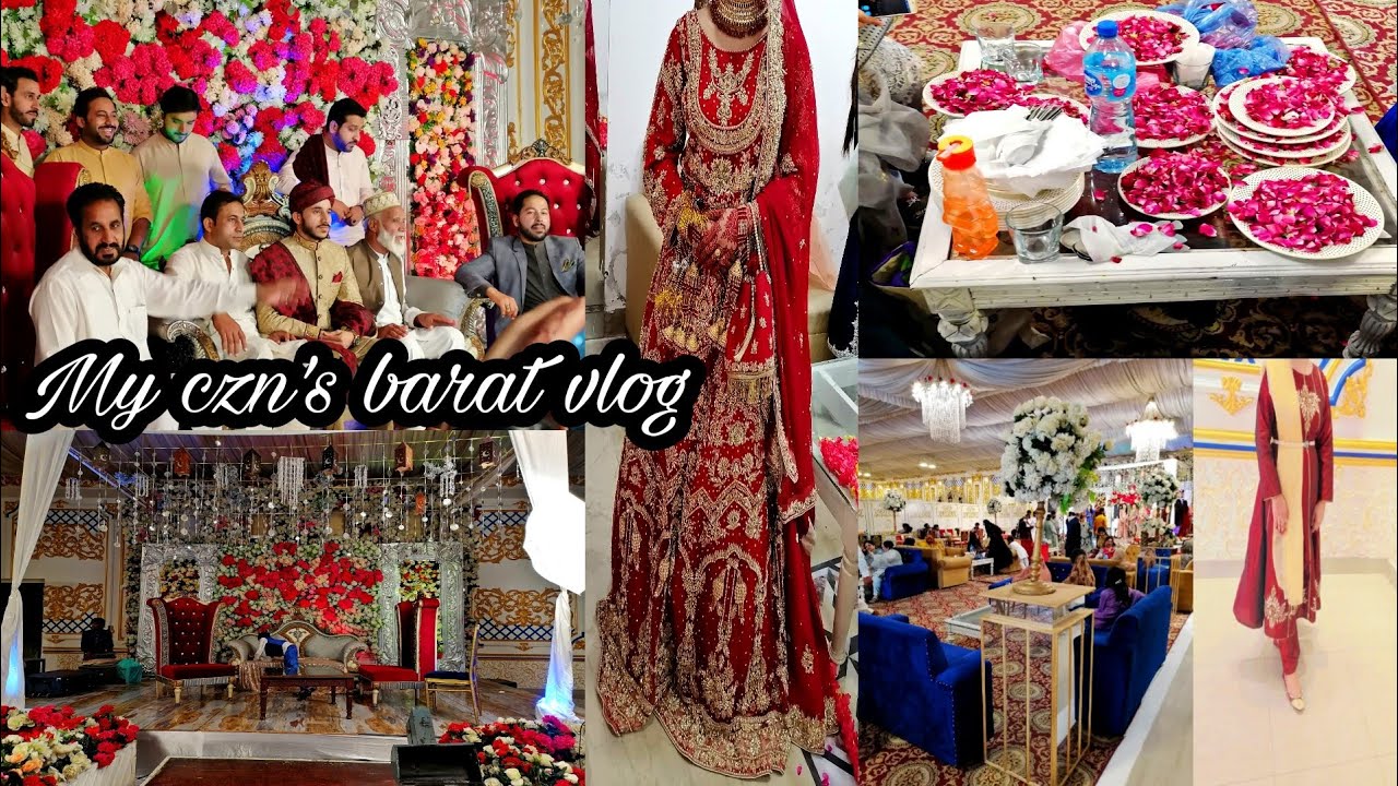 My cousin's special barat day function vlog-Groom and bride entry was ...
