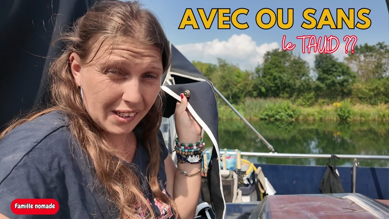 On découpe le TAUD de notre BATEAU !! #travel #nomade #boatlife - YouTube